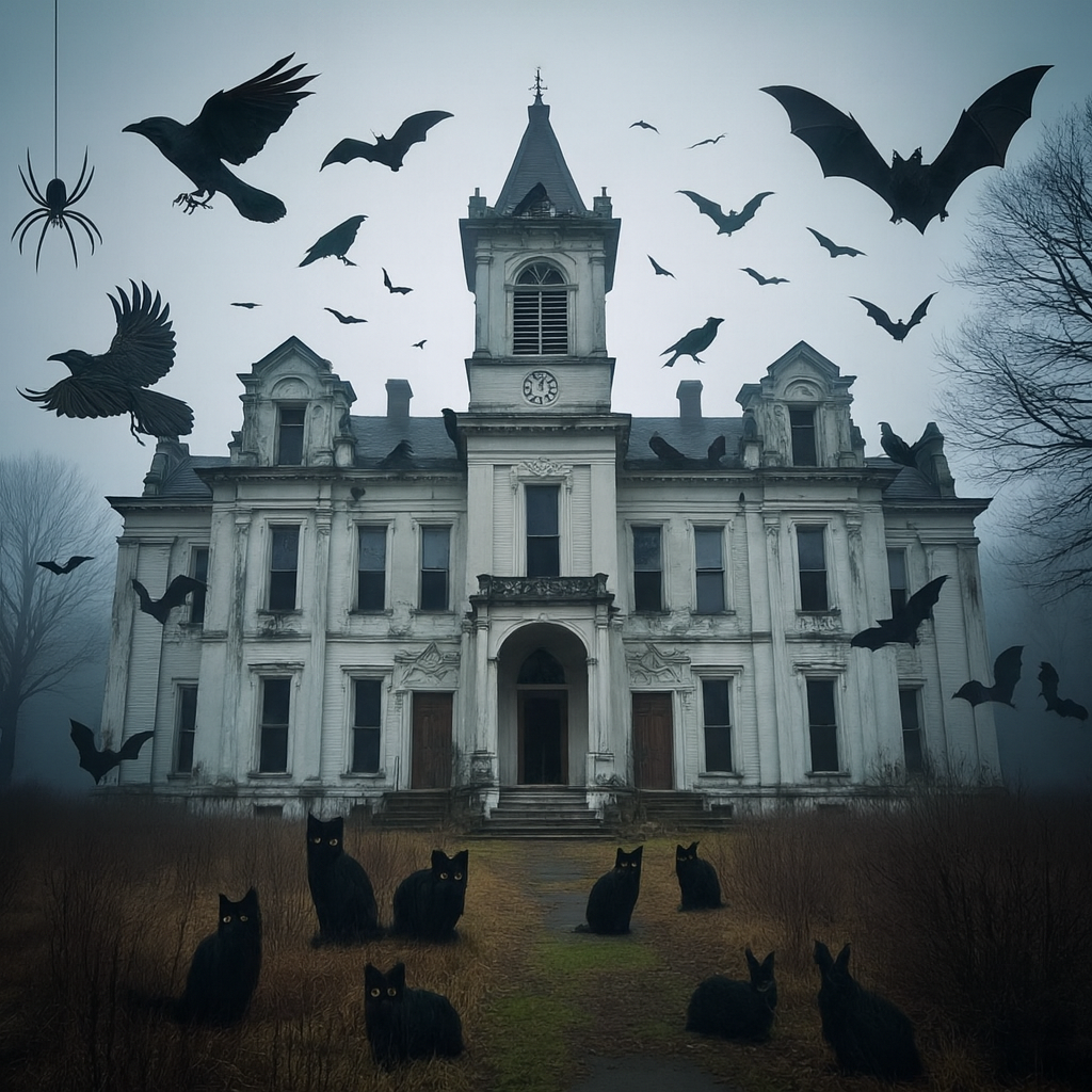 Black cats. Ravenwood Lunatic Asylum – Angel Kawaii